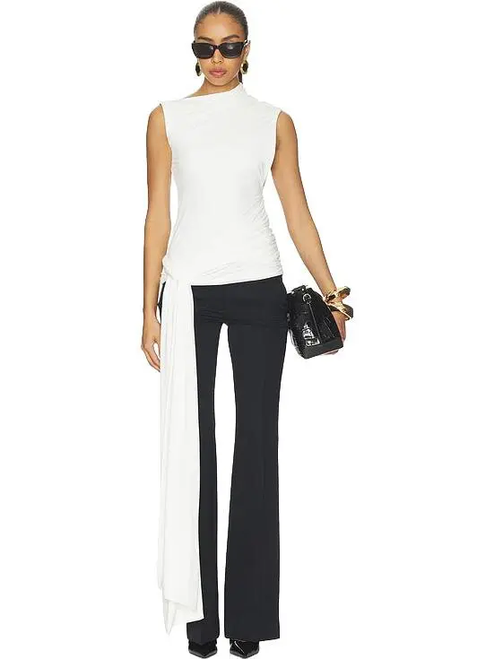 Bardot Jordan Longline Tie Top - White