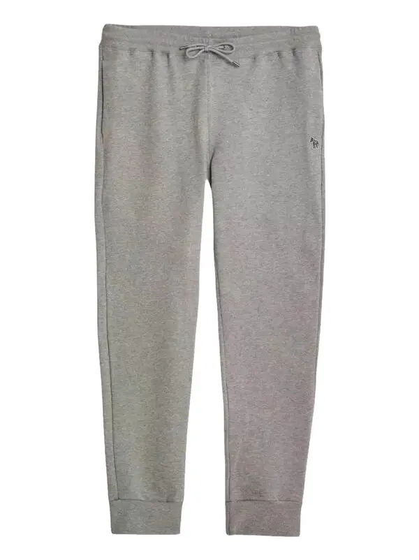 Paul Smith Elastic-waistband Zebra-logo Track Pants - Grey