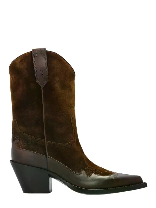 Paris Texas Dakota Cowboy Boots - Brown