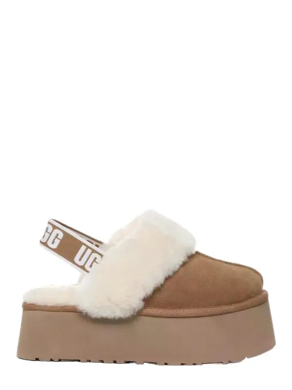 UGG Sugarsole Platform Pumps With Elasticated Slingback Strap - Brown