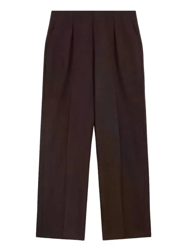 Momoni Tailored Pressed-crease Trousers - Brown