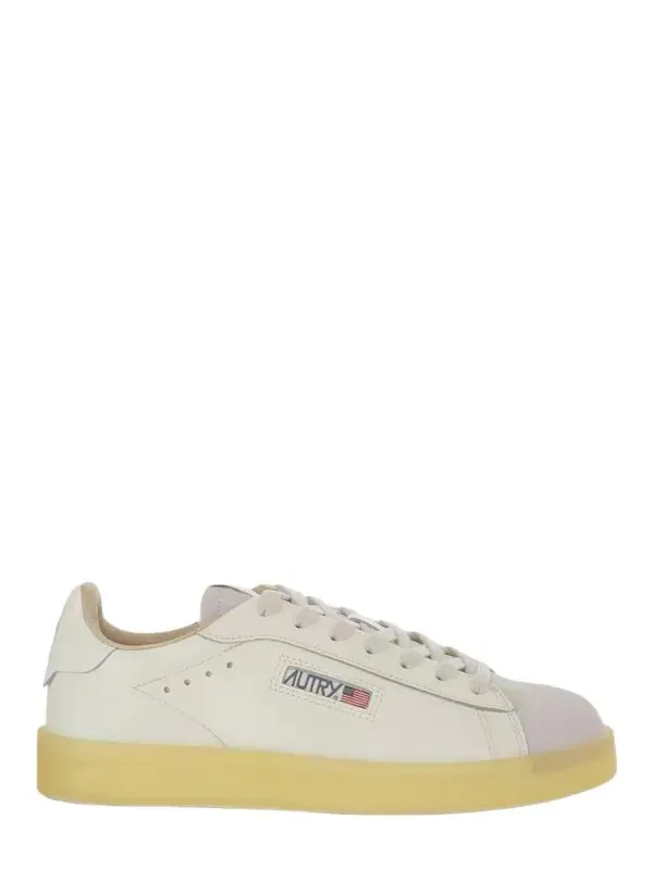 AUTRY Dallas Suede Panel Sneakers - Neutrals