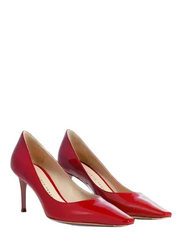Roberto Festa Patent Leather Stiletto Pumps - Red