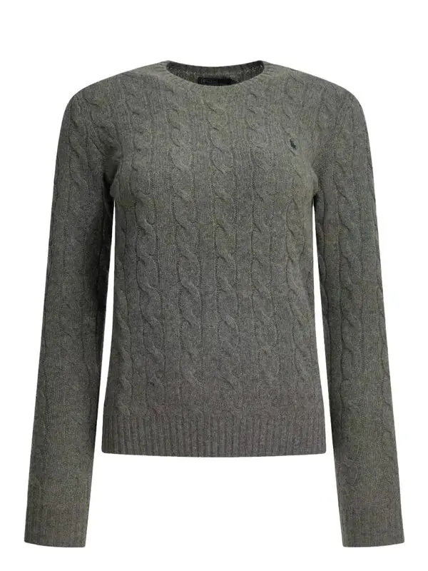 Polo Ralph Lauren Cable Wool-cashmere Crewneck Jumper - Grey