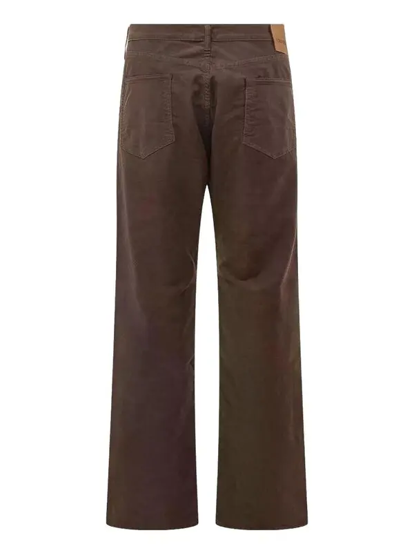 TOM FORD Moleskin Straight-leg Trousers - Brown