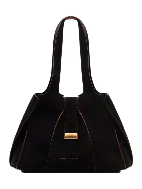 Roberto Festa Eloise Large Suede Tote Bag - Black