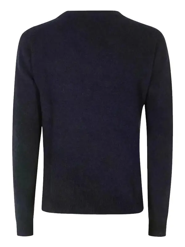 ROBERTO COLLINA Crew Neck Long Sleeve Sweater - Blue