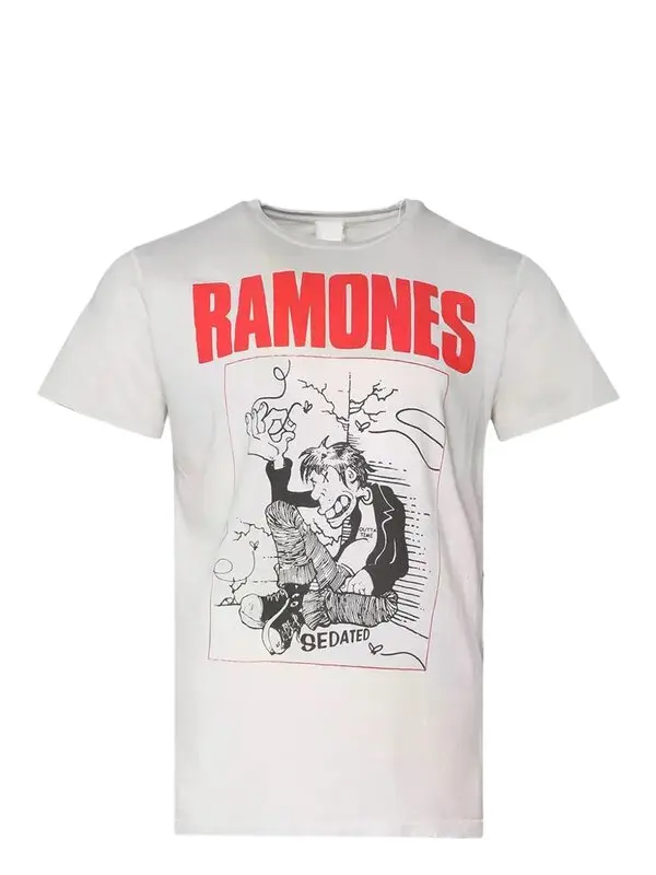 MadeWorn Ramones Sedated Graphic-print T-shirt - Grey