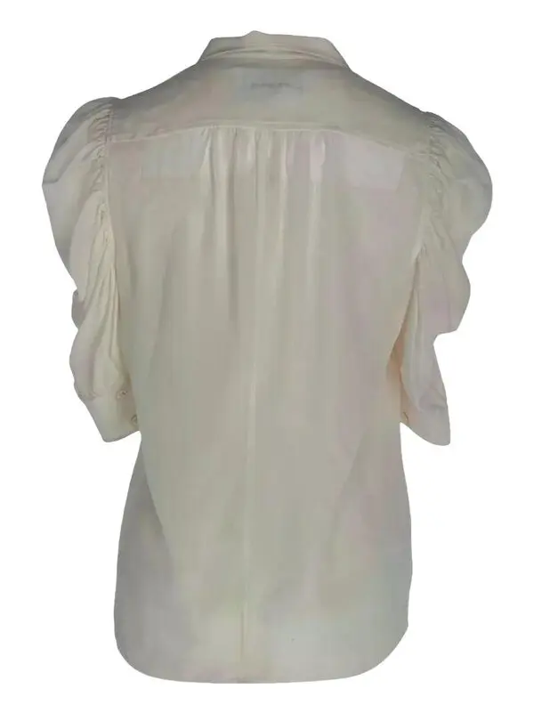 FRAME Gillian Puff-sleeve Blouse - Neutrals