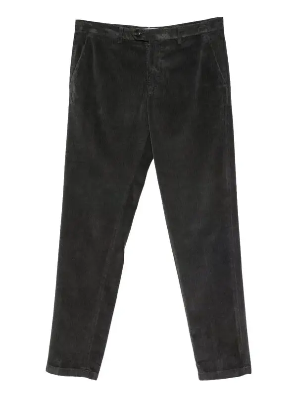 BRIGLIA 1949 Corduroy Straight-leg Trousers - Grey