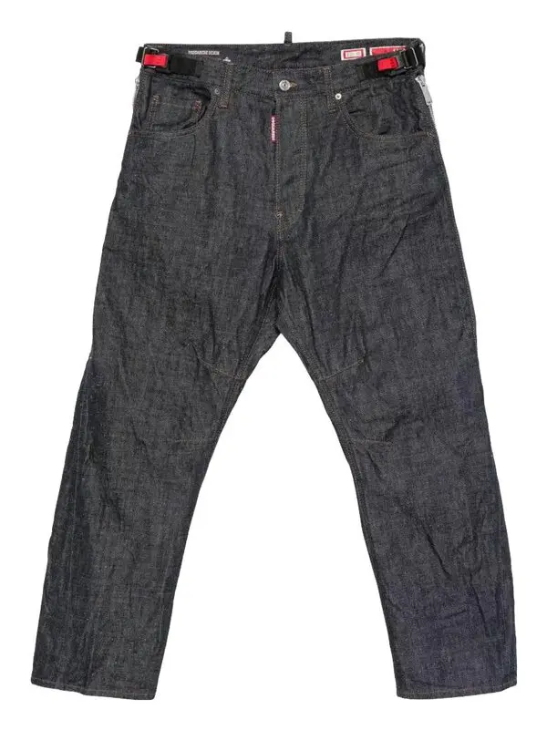 Dsquared2 Jeans With Logo Patch - Blue
