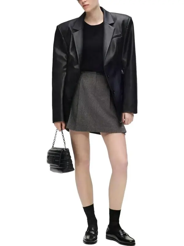 Karl Lagerfeld Pleated Mini Skort - Grey