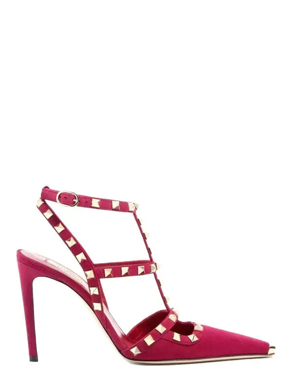 Valentino Garavani Rockstud Suede Pumps - Pink