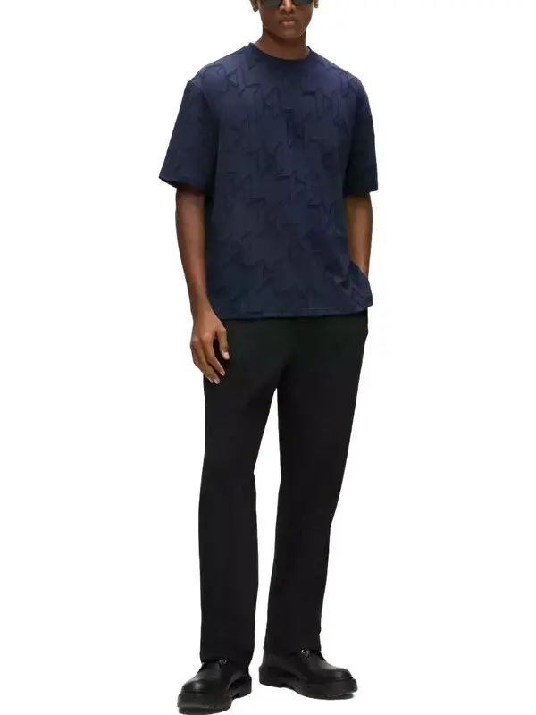 Karl Lagerfeld All-over Monogram T-shirt - Blue