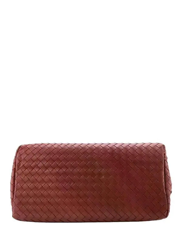 Bottega Veneta Roma Bag Intrecciato Nappa Small Tote Bag - Red