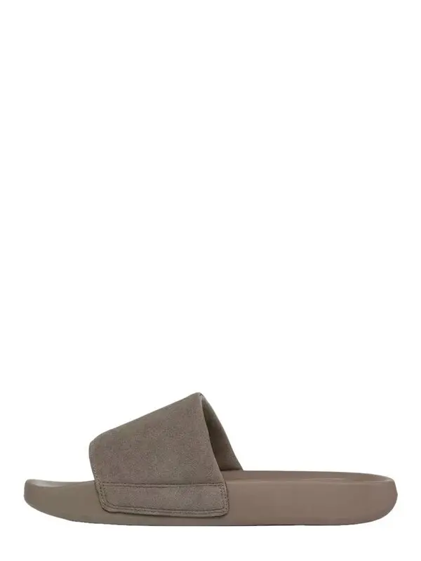 Mcm Ultrasuede Slides - Grey