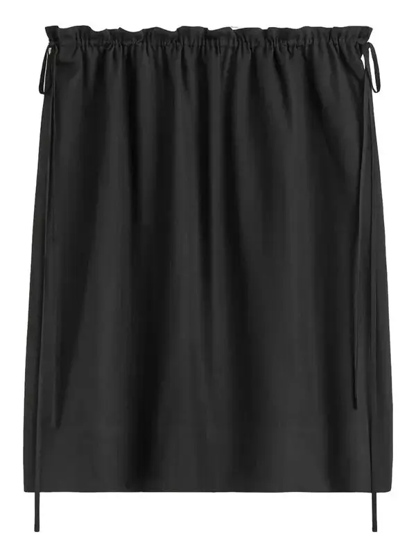 TOTEME Silk Pajama Skirt - Black