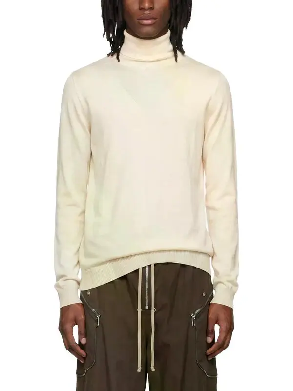 Rick Owens Roll Neck Long Sleeve Sweater - Neutrals