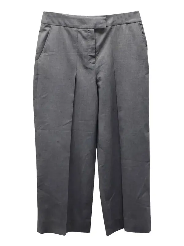 Zac Posen Cropped Tailored Trousers - Grey