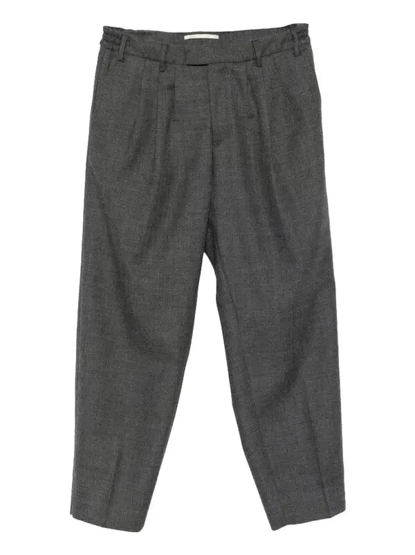 BRIGLIA 1949 Pleated Straight-leg Trousers - Grey