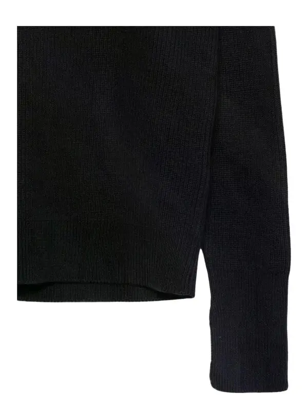 Barena Venezia Ribbed-knit Roll-neck Turtleneck - Black