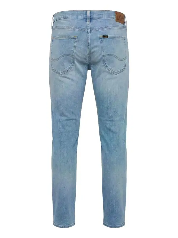 LEEM Slim-fit Jeans With Light Wash Effect - Blue