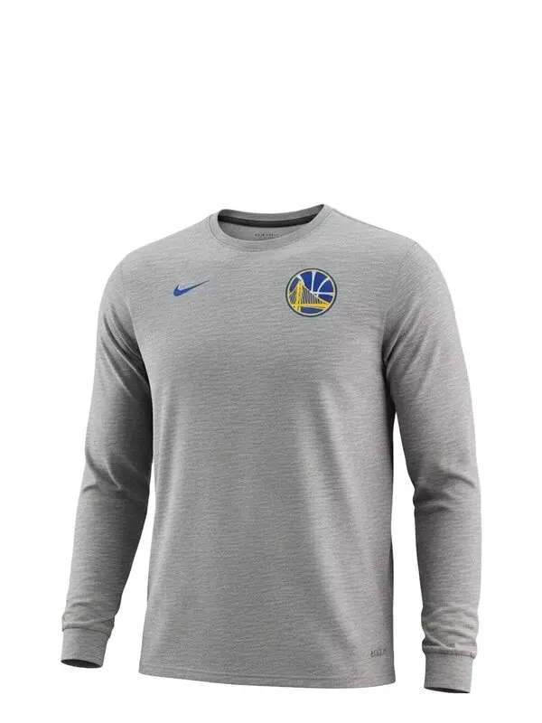 Nike Nba Golden State Warriors Facility Dri-fit Long-sleeve T-shirt - Grey