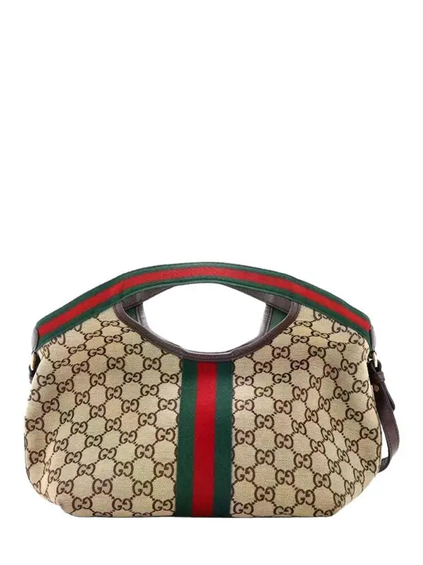 Gucci Gg Canvas Small Tote Bag - Brown