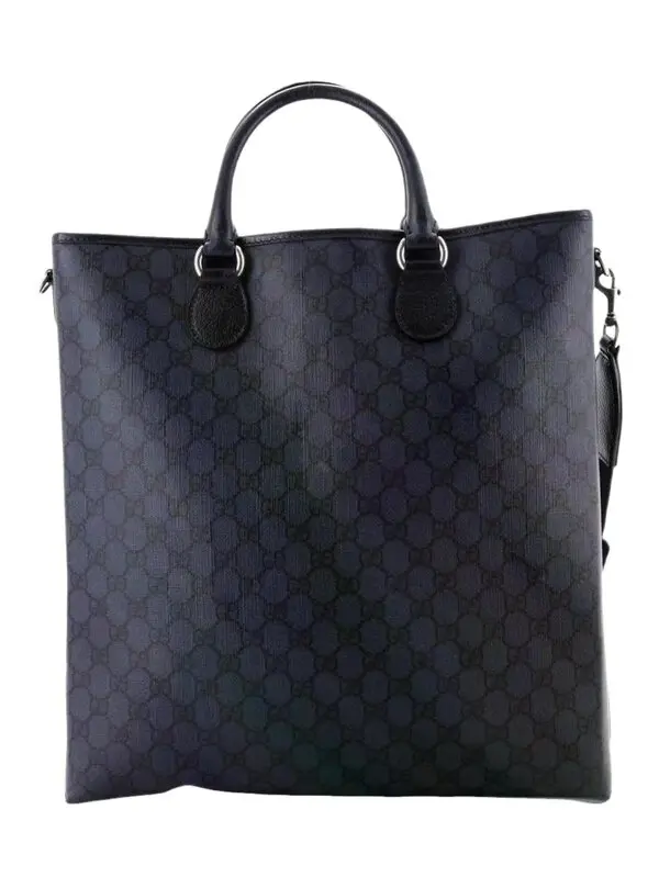 Gucci Ophidia Convertible Gg Coated Canvas Medium Tote Bag - Blue