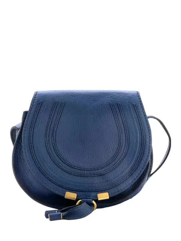 Chloé Marcie Small Leather Crossbody Bag - Blue