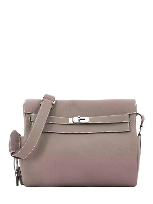 Hermès Kelly Messenger Bag Togo Gm - Grey