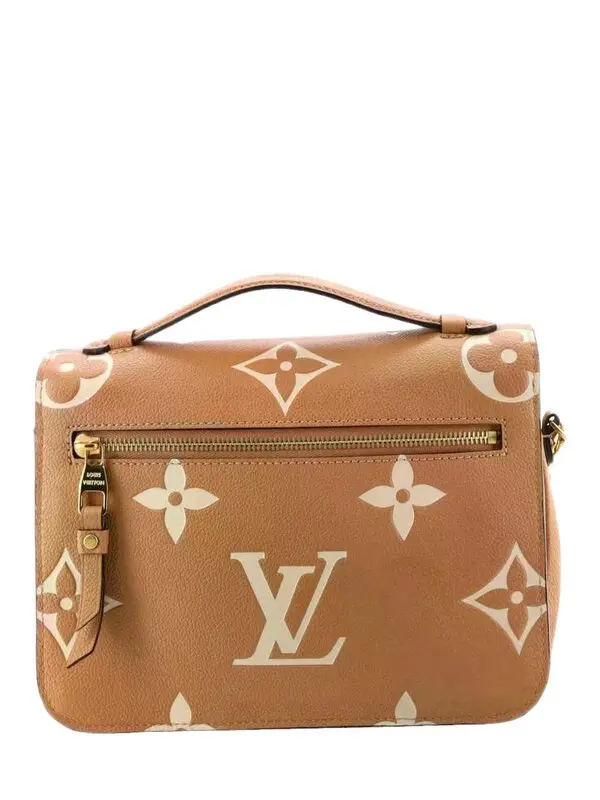 LOUIS VUITTON Pochette Metis Monogram Empreinte Giant Crossbody Bag - Brown