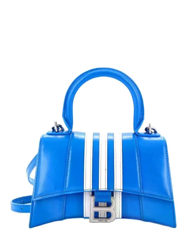Balenciaga X Adidas Hourglass Top Handle Bag - Blue