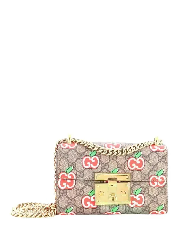 Gucci Padlock Gg Coated Canvas Small Shoulder Bag - Brown