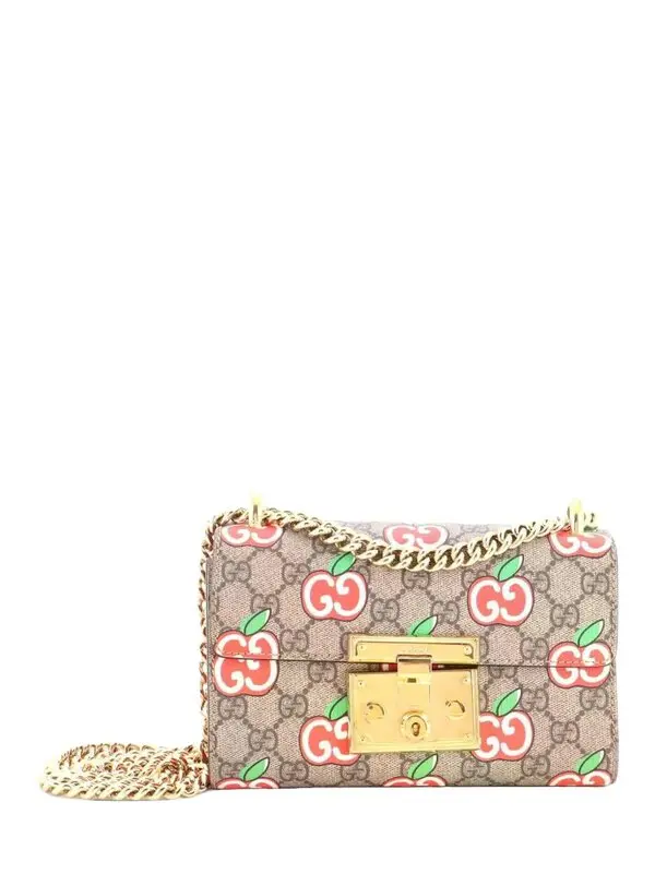 Gucci Padlock Gg Coated Canvas Shoulder Bag - Brown