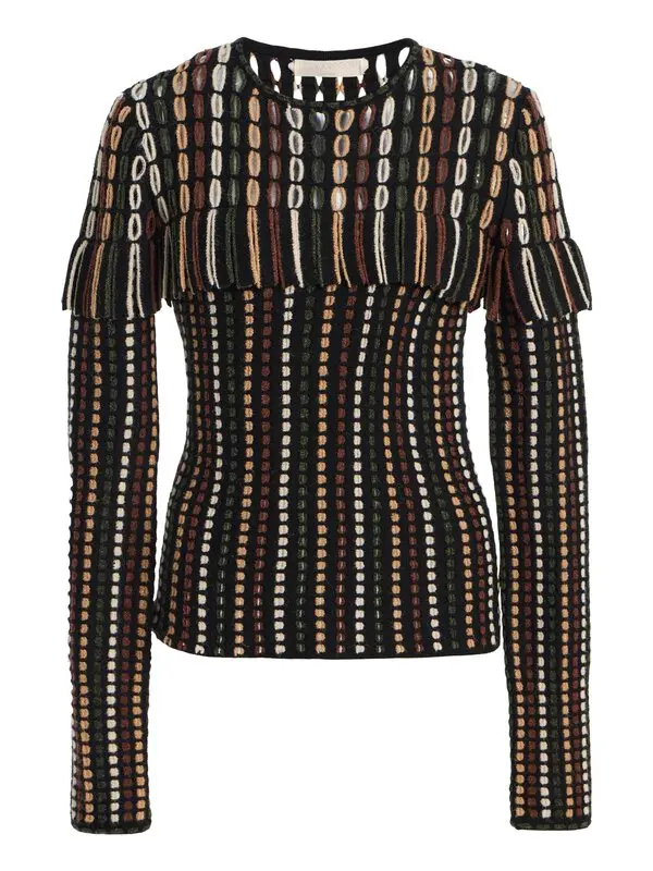Ulla Johnson Magda Knitted Wool Top - Multi