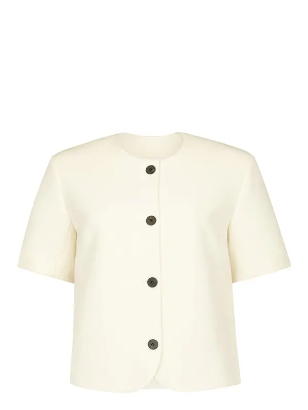 HARRIS TAPPER Exclusive Short-sleeved Tilmens Jacket - Ivory