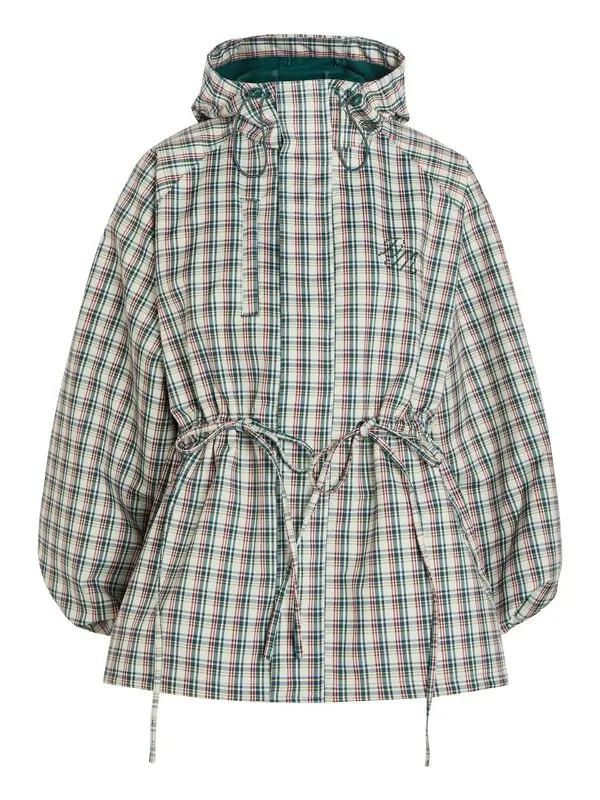 DAMSON MADDER Liu Checked Shell Raincoat - Multicoloured