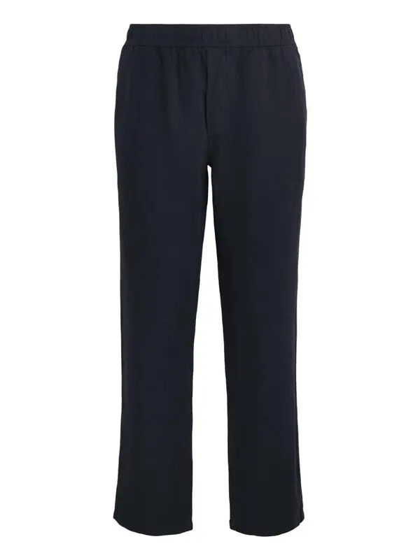 SAMSØE SAMSØE Sajabari Straight Leg Linen Trousers - Navy