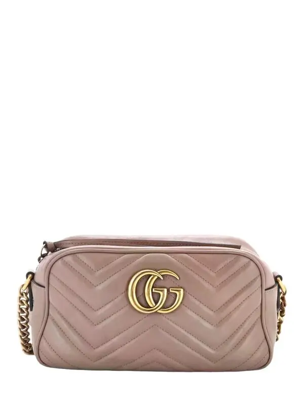 Gucci Gg Marmont Matelassé Leather Small Shoulder Bag - Neutrals