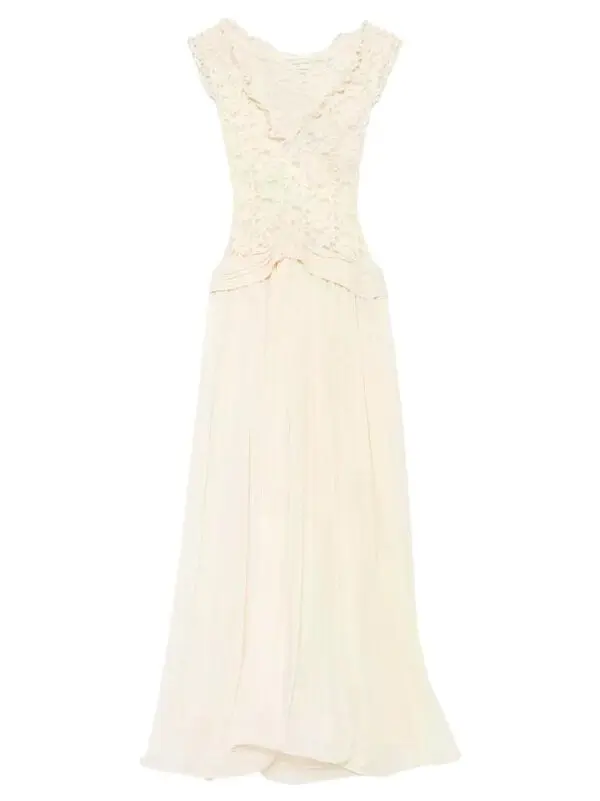 Arcina Ori Arabella Cap-sleeve Maxi Dress - Neutrals