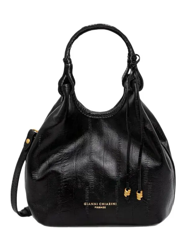GIANNI CHIARINI Small Dua Panelled Leather Tote Bag - Black