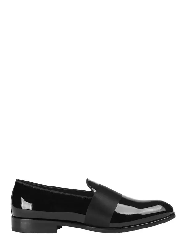 DOUCAL'S Patent Leather Loafers - Black