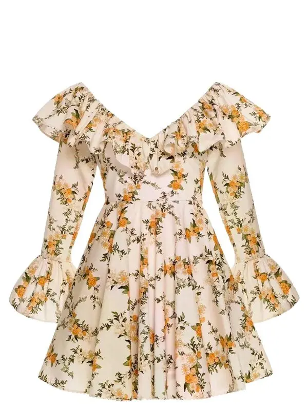 Agua Bendita Verso Valle Mini Dress - Neutrals