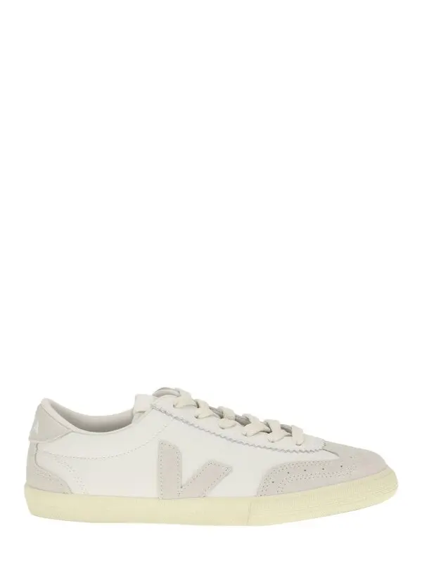 VEJA Volley O.t. Leather Lace-up Sneakers - White