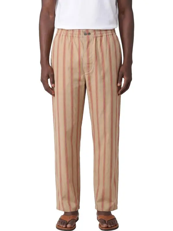 Saint Laurent Striped Trousers - Beige
