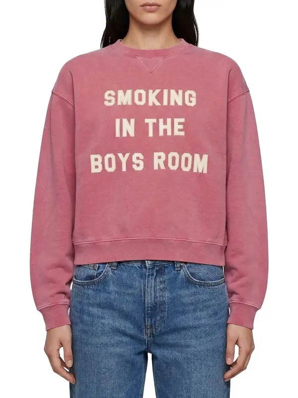 Dsquared2 Cotton Sweatshirt With Slogan Print - Red