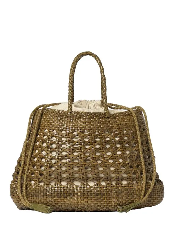 Dragon Diffusion Santa Cano Woven Leather Bag - Green