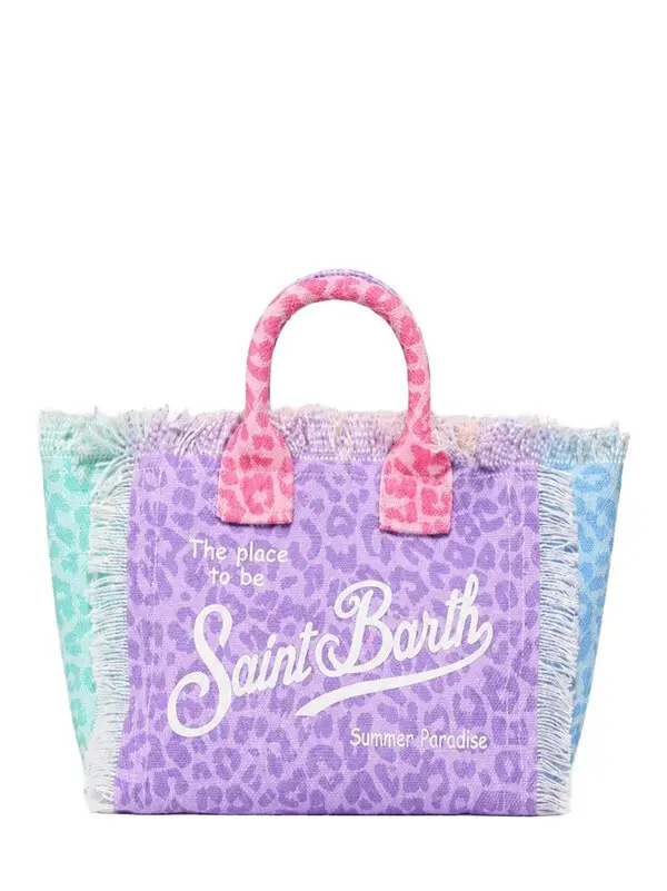 MC2 SAINT BARTH Vanity Cotton Bag With Printed Logo - Fa03