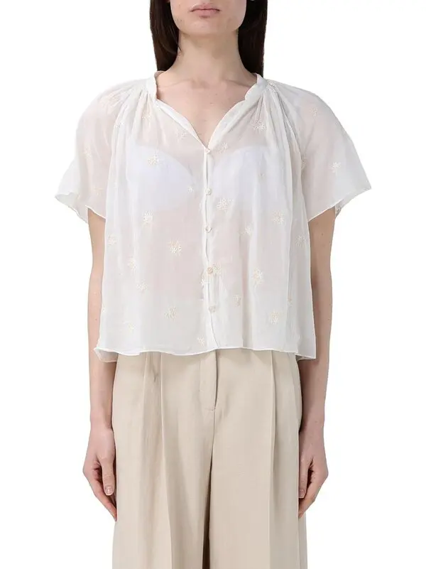 FORTE_FORTE Cotton And Silk Shirt - Ivory